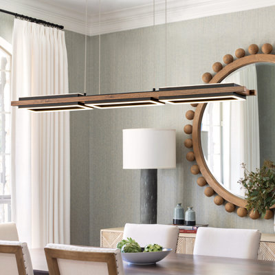 Ivy Bronx Chevee 3 - Light Kitchen Island Modern Linear LED Pendant & Reviews | Wayfair